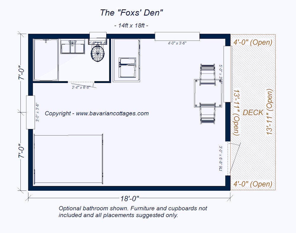 Foxs Den Cabin Kit | Bavarian Cottages Ltd.